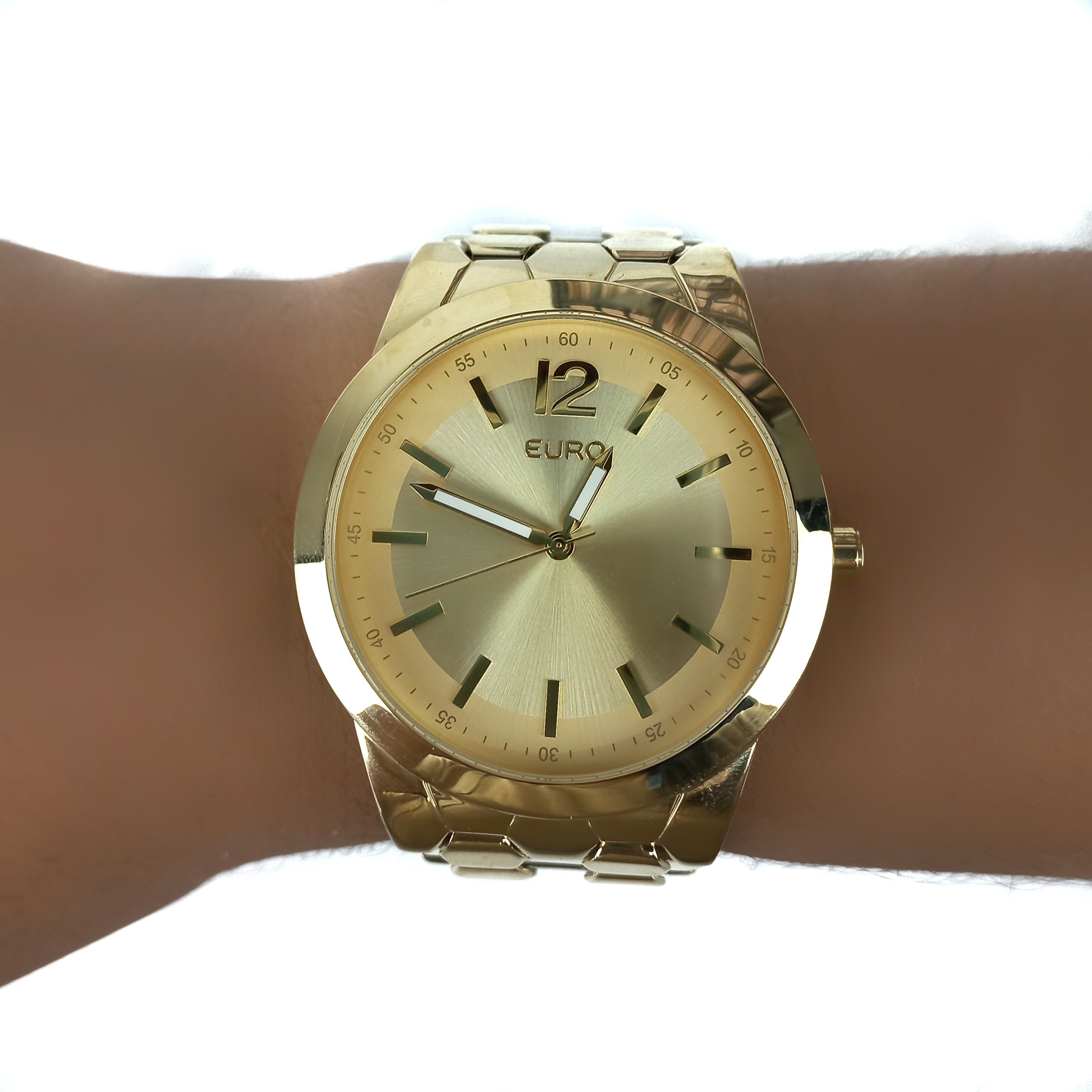 Relógio Euro Dourado